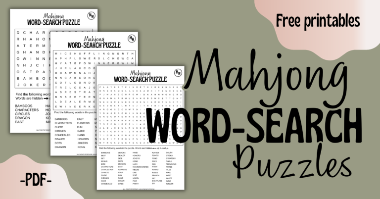 Mahjong Word Search Puzzles: Ultimate Fun for All Ages - Mahjong wishes